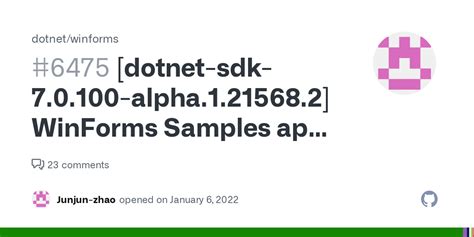 Dotnet Sdk 70100 Alpha1215682 Winforms Samples App Launch Failed