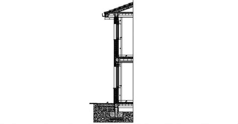Cut Left Side Constructive Section Details Of Building Dwg File Cadbull