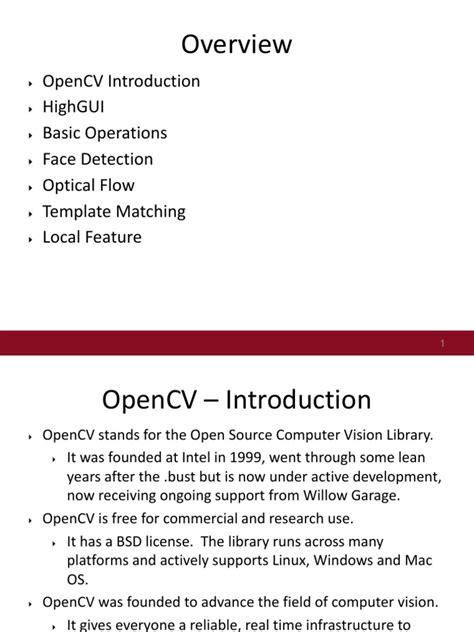 Opencv Introduction Highgui Basic Operations Face Detection Optical Flow Template Matching Local