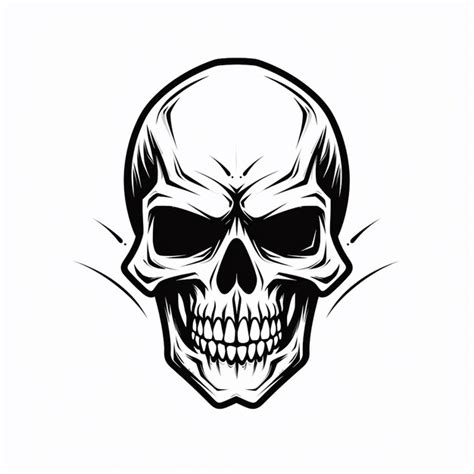 Premium Ai Image Skull With Retro Effect