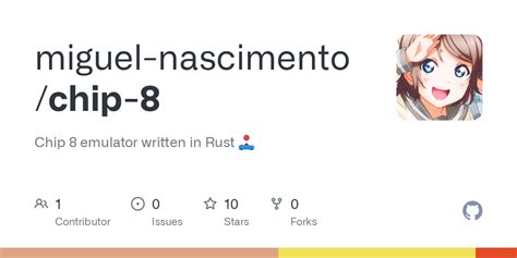 github miguel nascimento chip 8 chip 8 emulator written in rust 🕹️