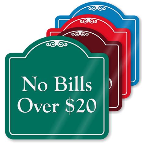 Payment Signs Tent Signs For Your Counter Or Desktop
