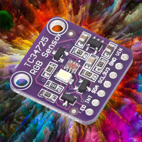 โมดูลการรู้จำเซนเซอร์สีแสงไฟสี Rgb Tcs34725 Cjmcu34725เซนเซอร์สีเหมาะ
