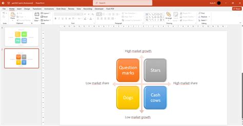 How To Create Bcg Matrix In Powerpoint Using Smartart Vegaslide