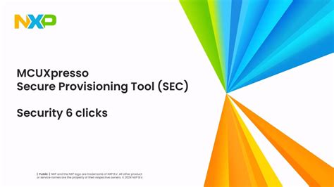 mcuxpresso secure provisioning tool nxp semiconductors