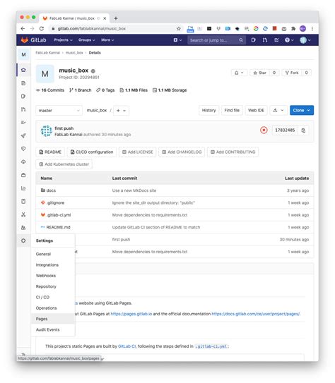 How To Make New Mkdocs In Gitlab Fab Academy Instractor Yuichi TAMIYA
