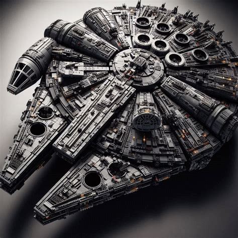 Lego Dark Millennium Falcon Digital Art Digital Art Design Jedi