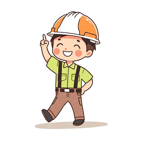 Premium Vector Male Worker Avatar Character Labor Day