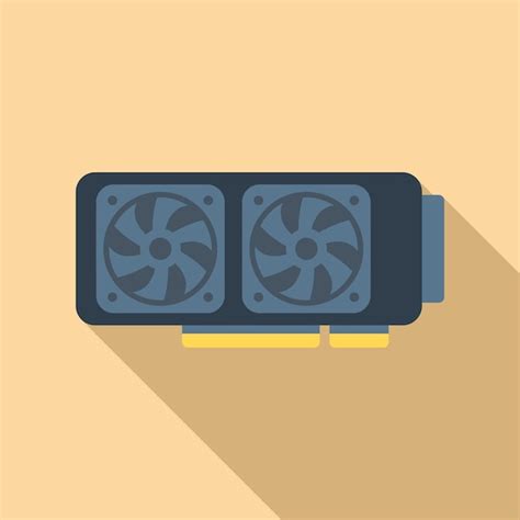 Premium Vector Gpu Hardware Icon Flat Vector Computer Card Cpu Chip