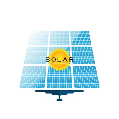Logo Panneaux Solaires énergie Solaire Soleil Avec Panneau Solaire