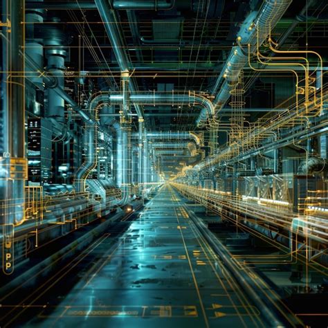 Premium Photo High Level Pc Network Powers Overall Correspondences Inside Current Plant