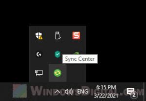 How To Disable Sync Center In Windows