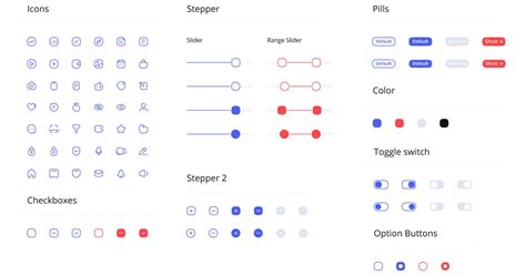 Set Of Icons And Interface Elements Gui Template Ux And Ui Kits Ft Gui And Ux Envato