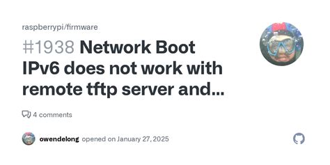 Network Boot Ipv6 Does Not Work With Remote Tftp Server And Dhcpv6