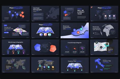 Maps Infogaphic Powerpoint Template Incl Corporate And Target Envato