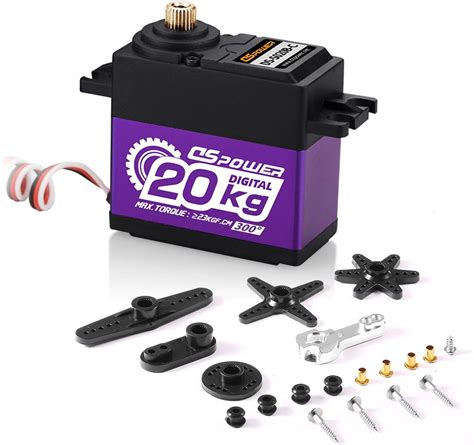 Amazon Com DSPOWER 20KG Servo High Torque Digital Servo Full Metal Gear Servo Motor Waterproof