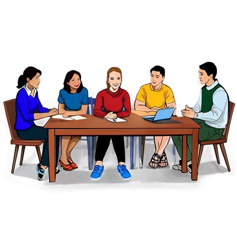 Download Study Group Cartoon Png Pti