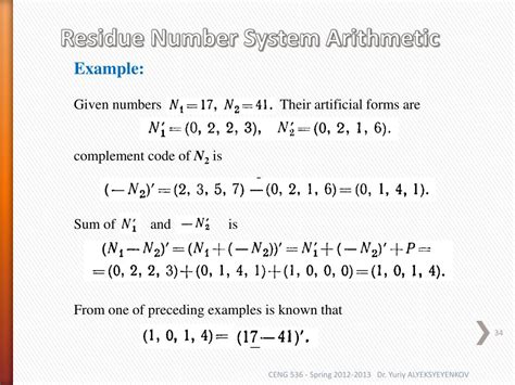 Ppt Advanced Computer Arithmetic Residue Number System Week 4 Powerpoint Presentation Id2015274