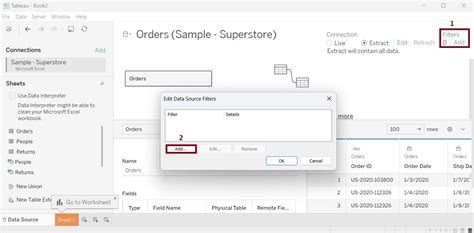 the data school tableau types of filters
