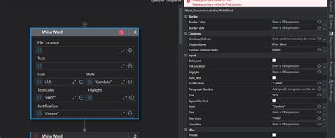 word document text style rpa component uipath marketplace overview