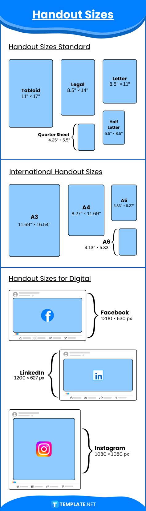 Handout Size Dimension Inches Mm Cms Pixel