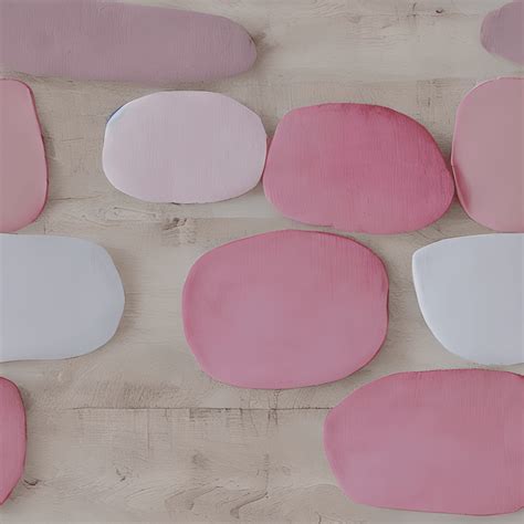 Blush Pink Boho Painterly Blob Shape Pattern Creative Fabrica