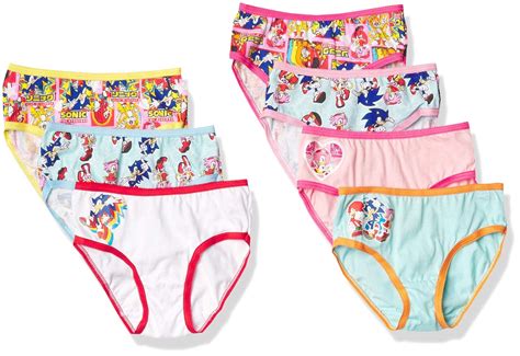 Buy Sonic The Hedgehog Girls Underwear Multipack Sonicgirls7pk 4 At