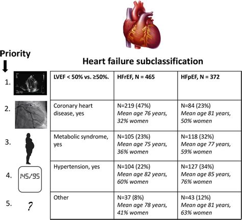 Schematic Overview Of The Hf Classification Scheme Table Presents Age