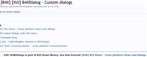 b4xdialogs not listed b4x programming forum