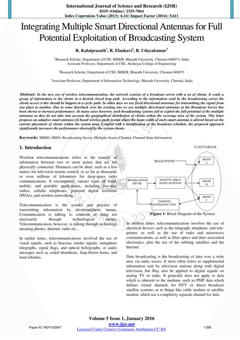 Pdf Integrating Multiple Smart Directional Antennas For Full Potential Exploitation Of