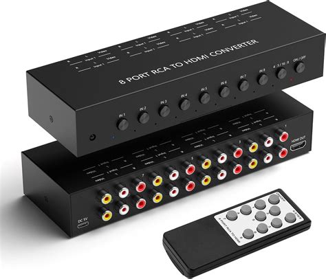 Amazon Com RCA To HDMI Converter 8Port RCA To HDMI Converter Electronics