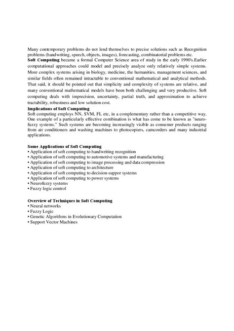 Download Vtu Soft Computing For Computer Science Engineering Pdf Online 2020