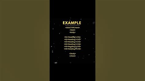 Lets Learn Heading In Html Youtubeshorts Trendingshortswebdevelopment Youtube