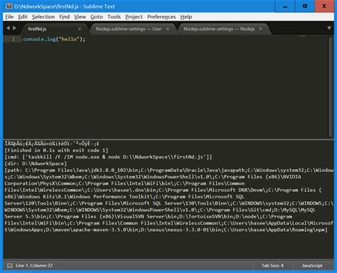 sublimetext3配置node js方法 csdn博客