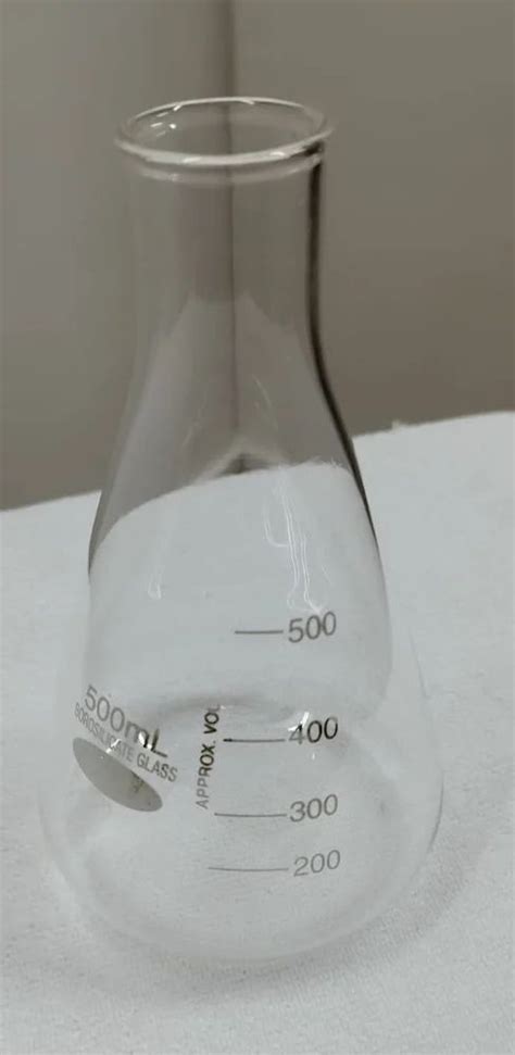 Glass Conical Flask Capacity Ml Size Inch H At Piece In New Delhi