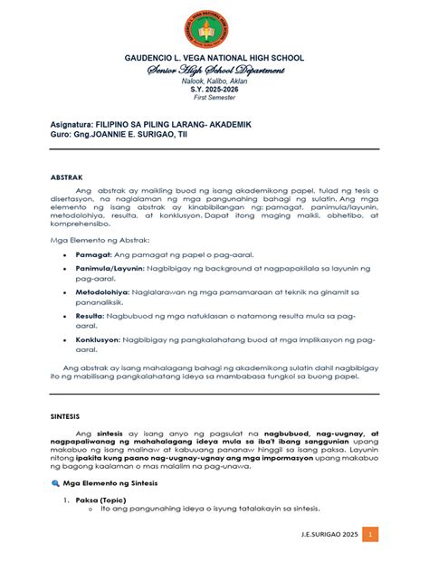 Flp Akademik 1stsem Lecture Pdf