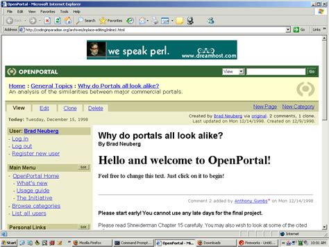 Coding In Paradise Dhtml In Place Editing In A Wiki In 1999