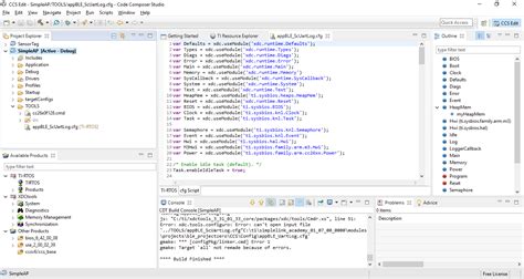 xdc cfg sourcedir build of generated source libraries failed exit
