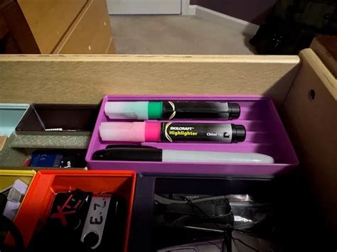 Gridfinity Pen Sharpie Stackable Tray 4x2x4 By Illia Shekera Download