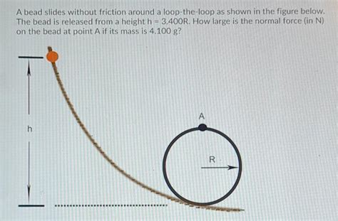 Solved A Bead Slides Without Friction Around A Loop The Loop