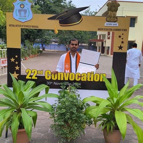 Manish Kumar On Linkedin Nitwarangal Postgraduate Convocationnitw