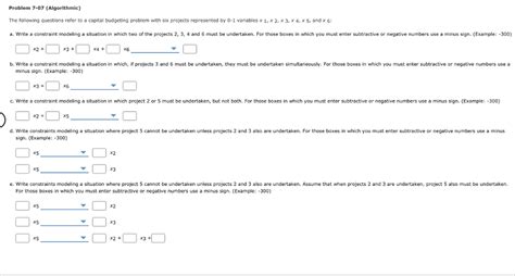 Solved Problem Algorithmic The Following Questions Chegg