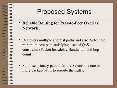 A Qos Aware Routing Protocols For P2p Overlayppt