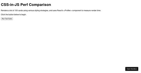 Css In Js Comparison Tss Forked Codesandbox