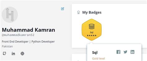 Muhammad Kamran On Linkedin Sql Hackerrank Dataskills