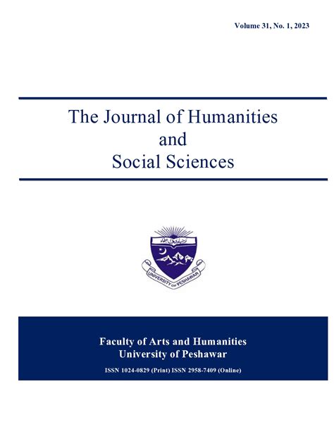 Vol 31 No 1 2023 The Journal Of Humanities And Social Sciences