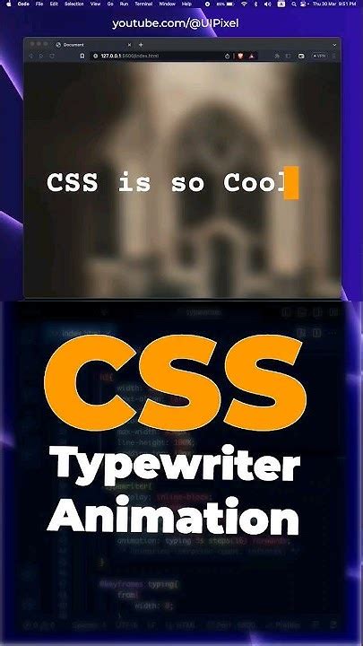 How To Create A Cool Typewriter Animation With Html Css Htmlcss