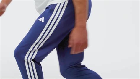 Adidas Workout Essentials All Set 3 Stripes Knit Pant Blue Adidas Uk