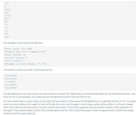 Solved In This Program You Will Be Reading Numbers From A Chegg Com