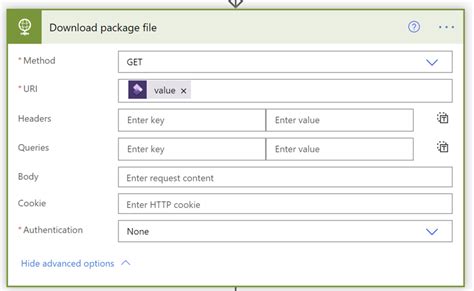 export data package using power automate and data management package